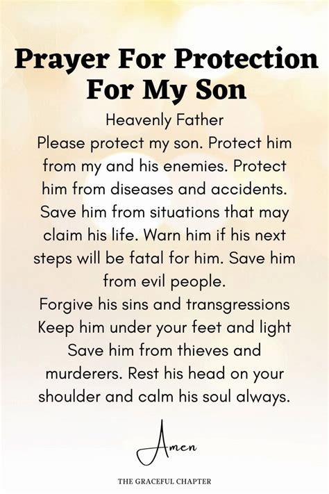 8 Prayers For My Son The Graceful Chapter
