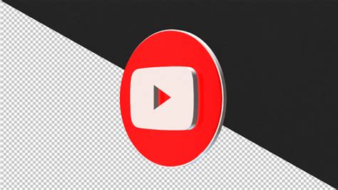 Modern 3d Youtube Logo Rotation Animation Backgrounds Motion Graphics