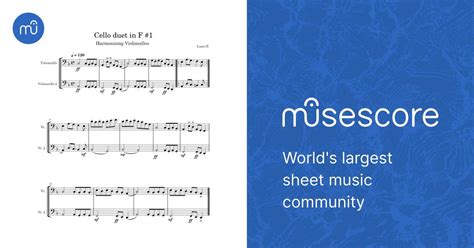 Chello Duet In B Sheet Music For Cello String Duet