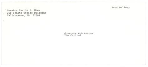 Florida Memory • Correspondence Between Governor Bob Graham And State