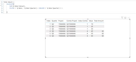 Solved Dax Column And Sumifs With Earlier Quarter Microsoft Fabric