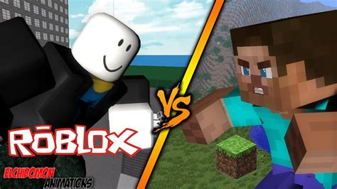 ★minecraft Animation★ Roblox Vs Steve Epic Fight Hd Youtube