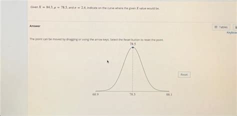 Solved Given X 843 μ 785 And O 24 Indicate On