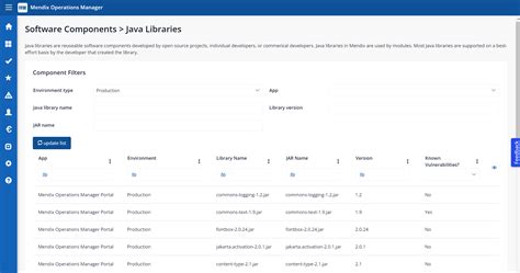 Software Component Browser Blue Storm