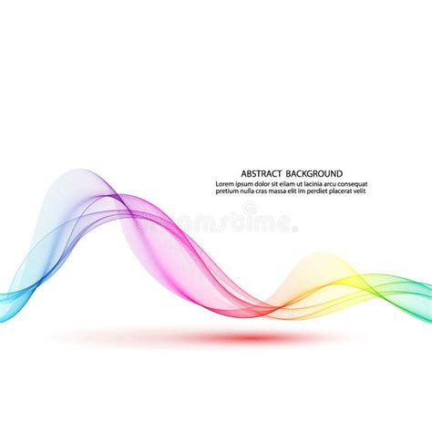 Abstract Colorful Background With Wave Vector Illustration Eps10 Stock