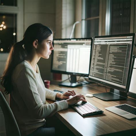 women in tech working late into the night female software engineers