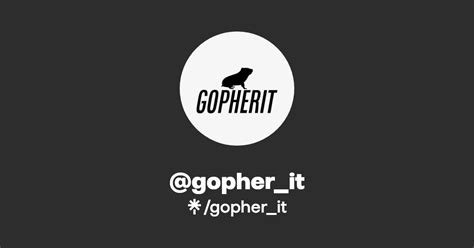 Gopherit Instagram Facebook Tiktok Twitch Linktree