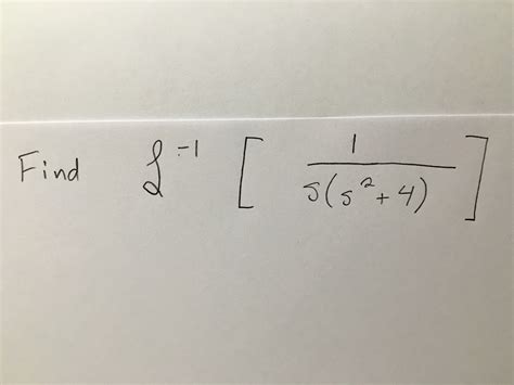 solved find l 1 [1 s s 2 4 ]