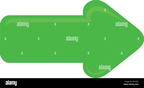 Vector Green Arrow Pointing Right Side Stock Vector Image And Art Alamy
