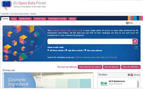 Eu Revamps Open Data Portal Homepage