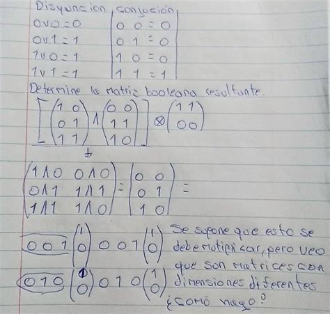 Linear Algebra Determine The Resulting Boolean Matrix Of