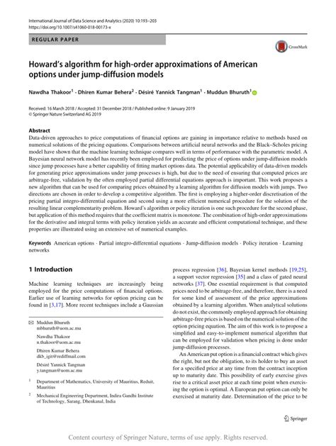 Howards Algorithm For High Order Approximations Of American Options