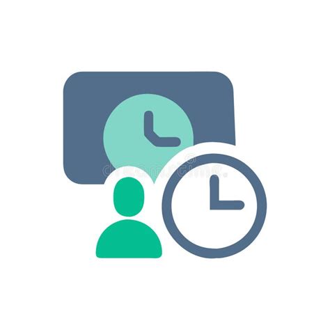 Class Time Icon For Academic Use Stock Illustration Illustration Of
