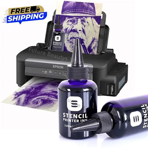 Tattoo Stencil Ink Inkjet Ecotank Printer Ink 1 Or 2 4oz Bottles