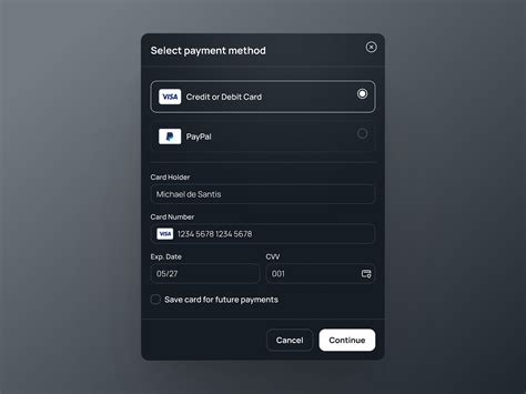 Select Payment Method Modal Ui Beyond Ui By Beyond Ui On Dribbble