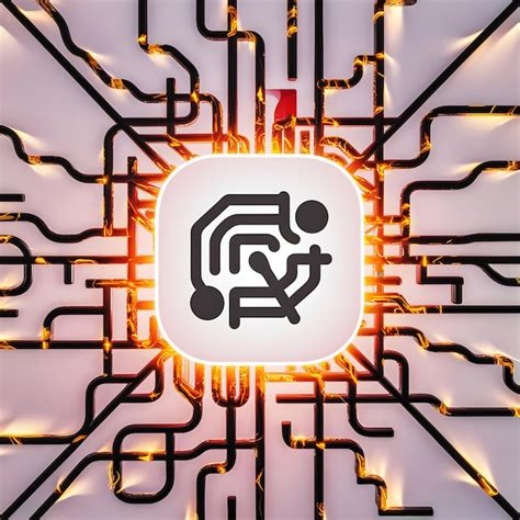 Illustration Of Network Node Icon On White Background It Shows The Complexity Of Modern Networks
