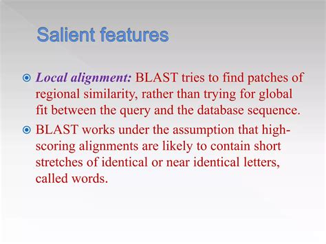 blast and fasta pptx databases computer software and applications
