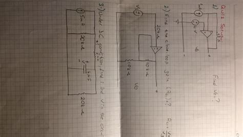 solved find v o find the close loop gain a c