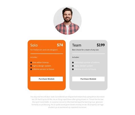 Simple Pricing Web Page Design By Nicepage