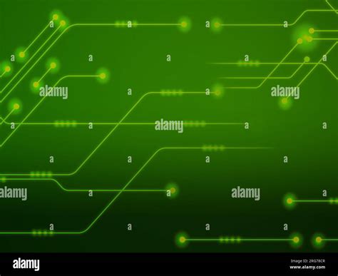 An Intricate Green Circuit Board Filled With Complex Pathways Transistors And Microchips
