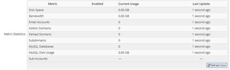 Incorrect Metric Statistics Shown To Cpanel Customers Admin Configuration Questions Whmcs