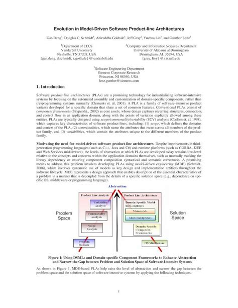 Pdf Evolution In Model Driven Software Product Line Architectures 1 Dokumentips