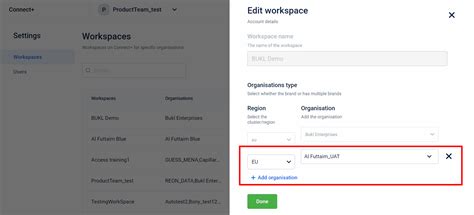 Workspace And User Management