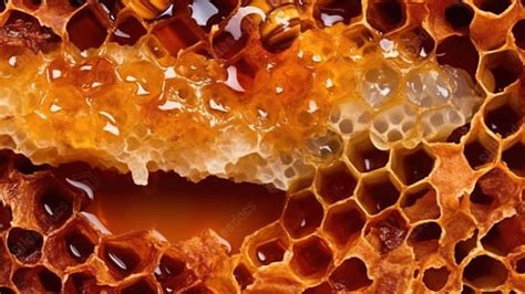 Honey And Honeycomb A Visual Exploration Of Texture And Surface Powerpoint Background For Free