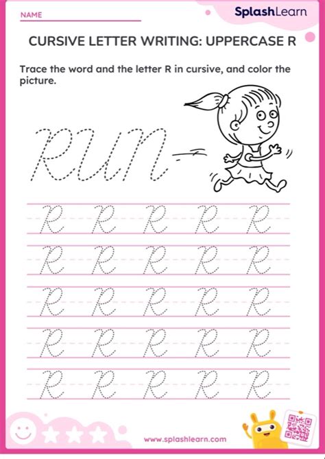 Cursive Letter Stencils R Get Coloring Pages 60 Off