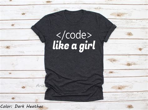 Code Like A Girl ShirtSoftware EngineerComputer Etsy