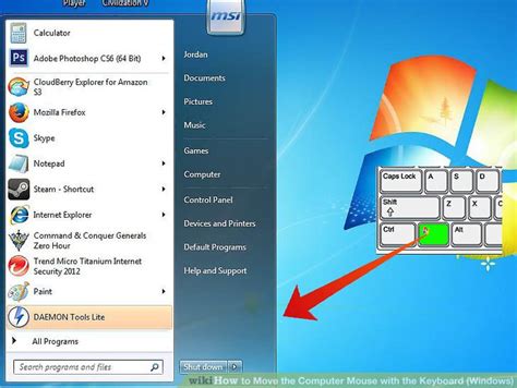 How To Move The Computer Mouse With The Keyboard Windows