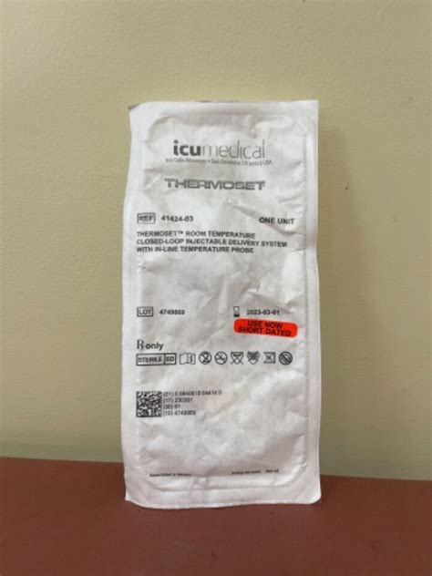 New Icu Medical 41424 03 Thermoset Room Temperature Closed Loop