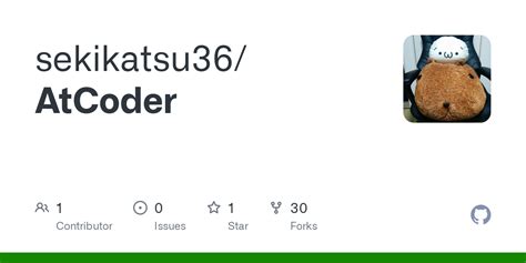 Github Sekikatsu36atcoder
