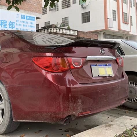 자동차 스타일링 R 스타일 광택 탄소 섬유frp 뒷 트렁크 스포일러 윙 도요타 마크 X Reiz 2010 2017 적합