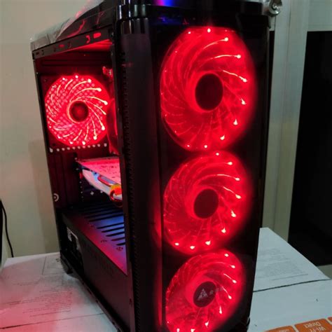 Red Theme Intel I5 2400 Gtx 1050 Ti 4gb Gaming Desktop Pc Computers And Tech Desktops On