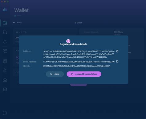 Requesting Ability To Easily Copy Sbbs Address · Issue 649 · Beammw Beam Ui · Github