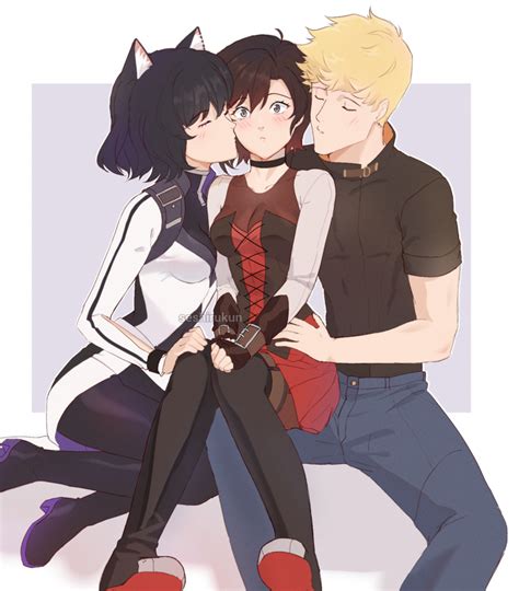 Jaune Arc Blake Belladonna Ruby Rose RWBY seshirukun artist фэндомы Anime