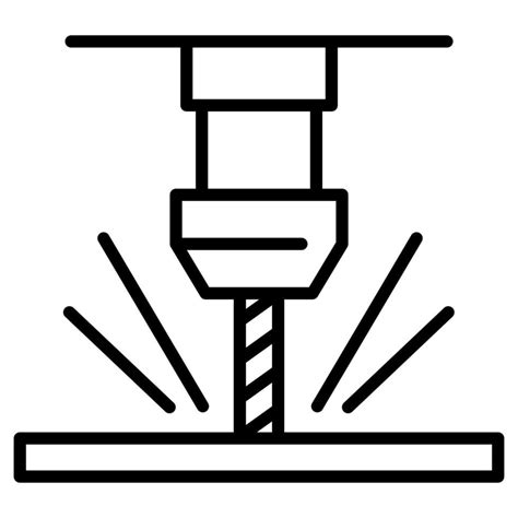 cnc machining icon line vector illustration 38493872 vector art at vecteezy