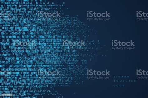 해커톤 및 기타 디지털 이벤트에 대한 추상적 인 바이너리 배경 배경 주제에 대한 스톡 벡터 아트 및 기타 이미지 배경 주제 데이터 이진법 Istock