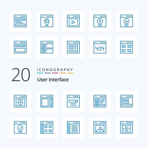 20 User Interface Blue Color Icon Pack Like Map Communication Sidebar