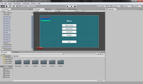 Как создать меню для игры на Unity Мастер Игр