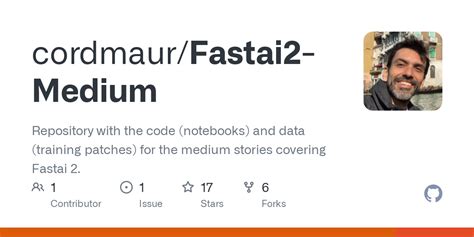 Github Cordmaurfastai2 Medium Repository With The Code Notebooks