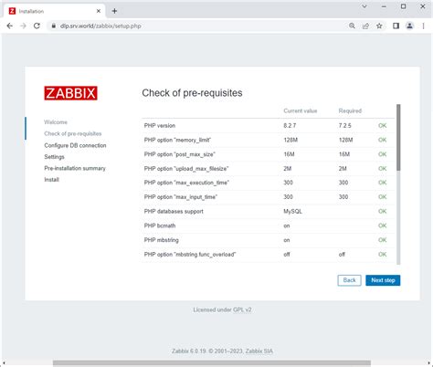 debian 12 bookworm zabbix 6 0 initial setup server world