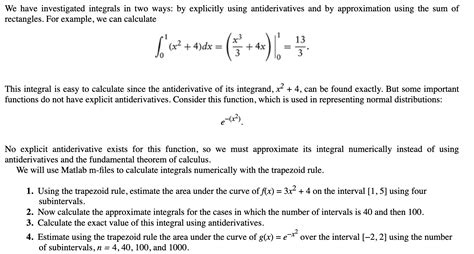 Solved We Have Investigated Integrals In Two Ways By Chegg