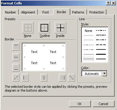Formatting In Excel