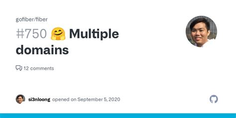 🤗 Multiple Domains · Issue 750 · Gofiber Fiber · Github