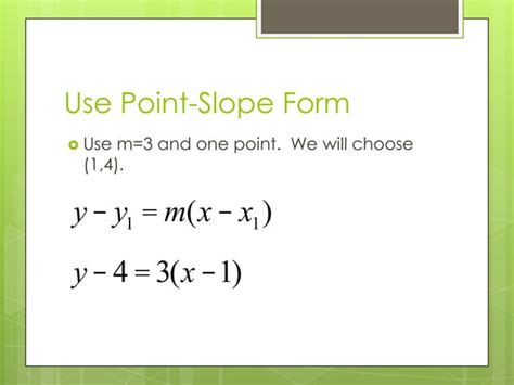 Writing The Equation Of Line Given Two Points Pptx Physics Science