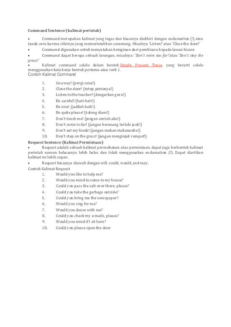 Contoh Command Sentence 51 Koleksi Gambar