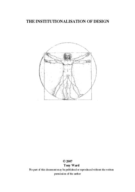 Pdf The Institutionalisation Of Design