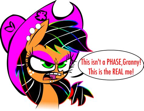 406333 Safe Artistmushroomcookiebear Applejack G4 Emo Female